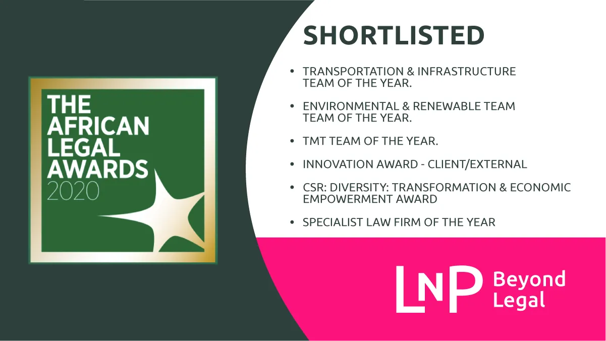 LNP Attorneys shortlisted in The African Legal Awards 2019 - LnP
